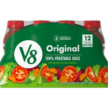V8 Low Sodium Original 100% Vegetable Juice, 64 fl oz Bottle - Walmart.com