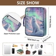 ALAZA Fox Winter Night Pattern Expanding Accordion File Folder 3 Ring ...