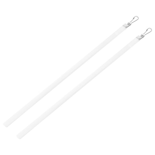 2pcs Universal Drapery Acrylic Rod Clear Curtain Wand Opening Pull Wand ...