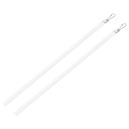 2pcs Universal Drapery Acrylic Rod Clear Curtain Wand Opening Pull Wand ...