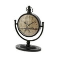 DecMode 12" Black Metal Clock with Swing Stand, Set of 4 - Walmart.com