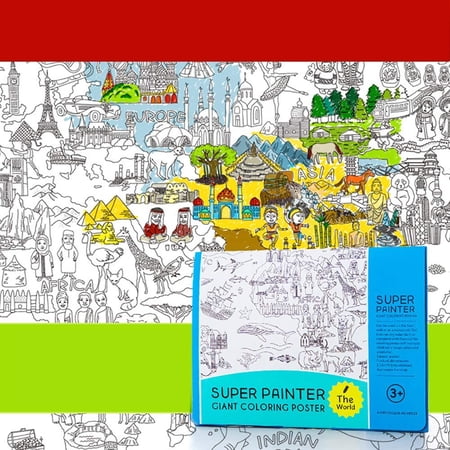 Kids Coloring Book Giant Coloring Poster for Kids Wall Size Coloring ...