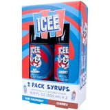 ICEE Slushy Flavor Syrups, Blue Raspberry and Cherry, 16.9 fl oz, 2 ...