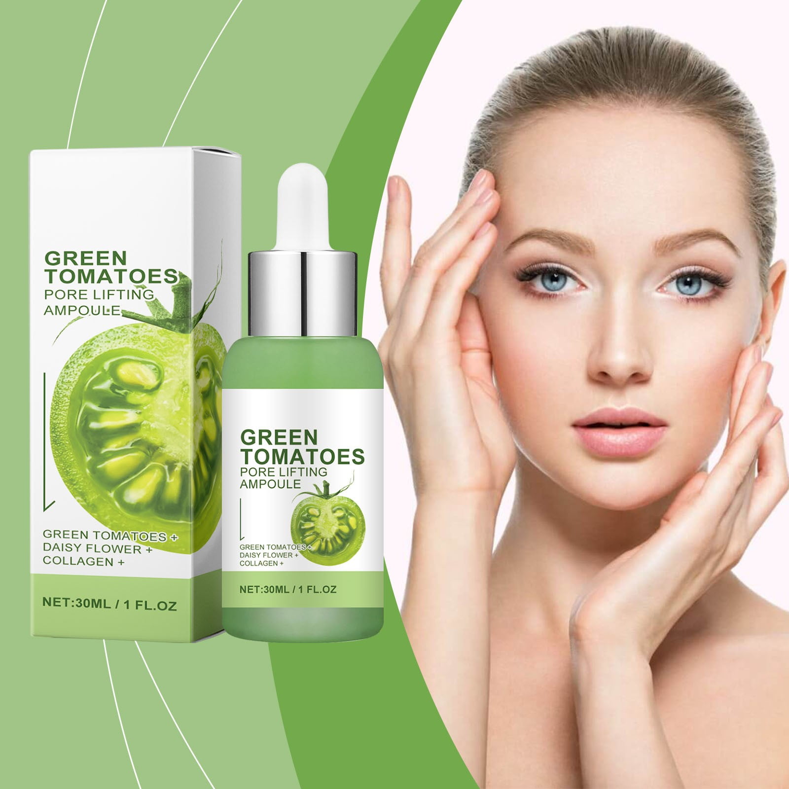 Fiudx Suero de Tomate Verde, Elixir Hidratante de Tomate, Crema Gel Control de Grasa, Cuidado ...