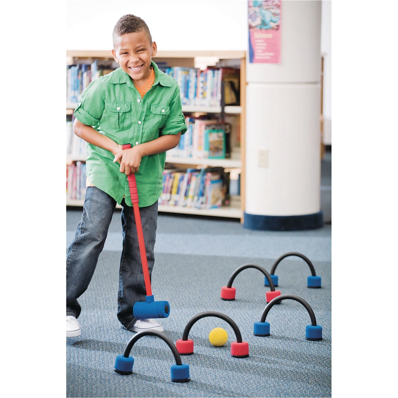 Safe Kids Croquet S&S Worldwide - 6 Player Indoor/Outdoor Game With ...