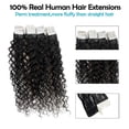Brazilian Hair Skin Weft Tape in Curly Human Hair 20pcs Tape in Hair ...