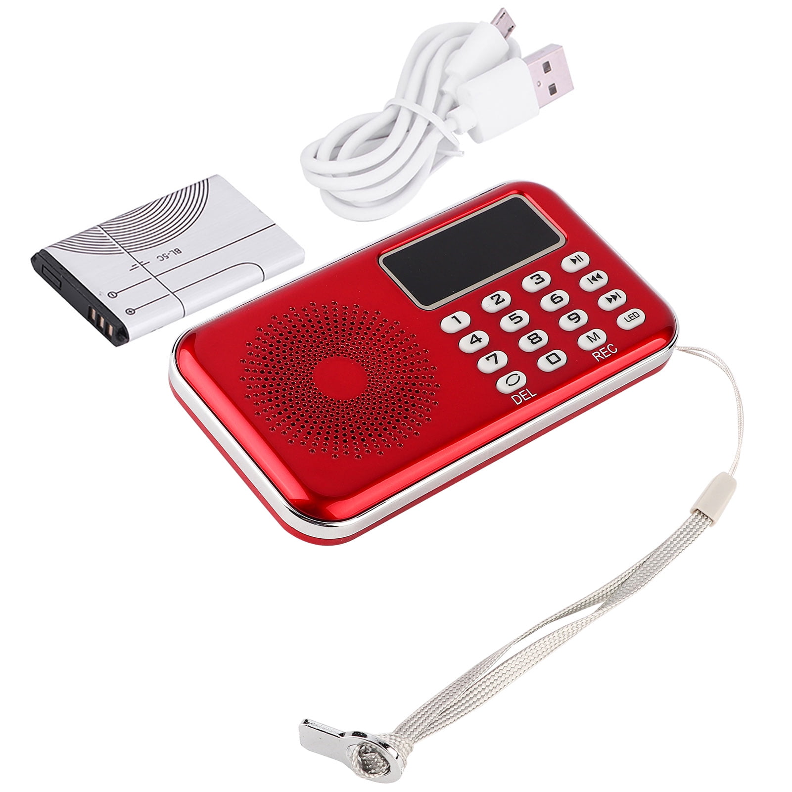 Radio FM portátil, Radio FM con cancelación de ruido, reproductor M, Radio FM estéreo construida ...