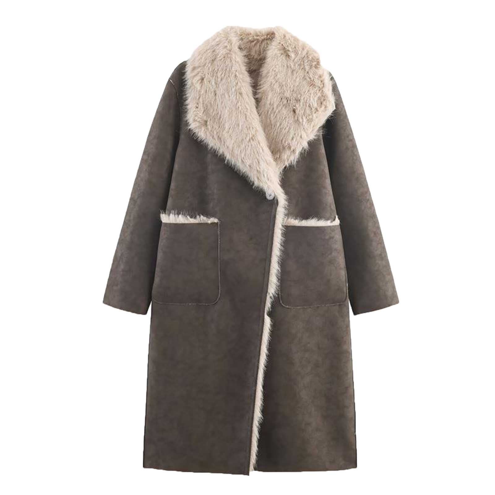 Click here for Lovzfmll Womens Reversible Coat  Fashion Casual Lo... prices