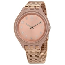 Swatch LK396 Women's Essentials Casual Blue Wrist Watch with Silicone ...