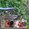 Darzheoy 2-in-1 Garden Rake Weeder 8 Tine Stainless Steel Hand Weeding ...