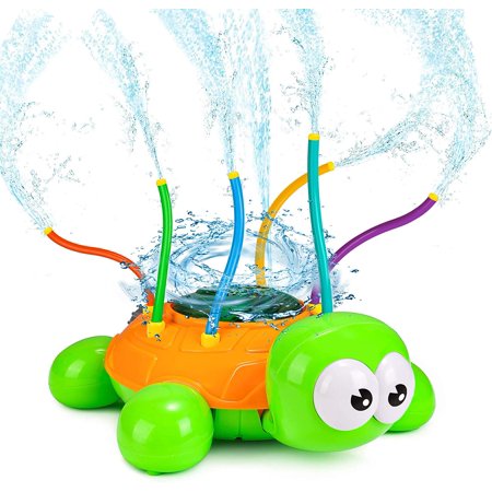 Water Spray Sprinkler for Kids, Spinning Turtle Sprinkler, Sprays Up to ...