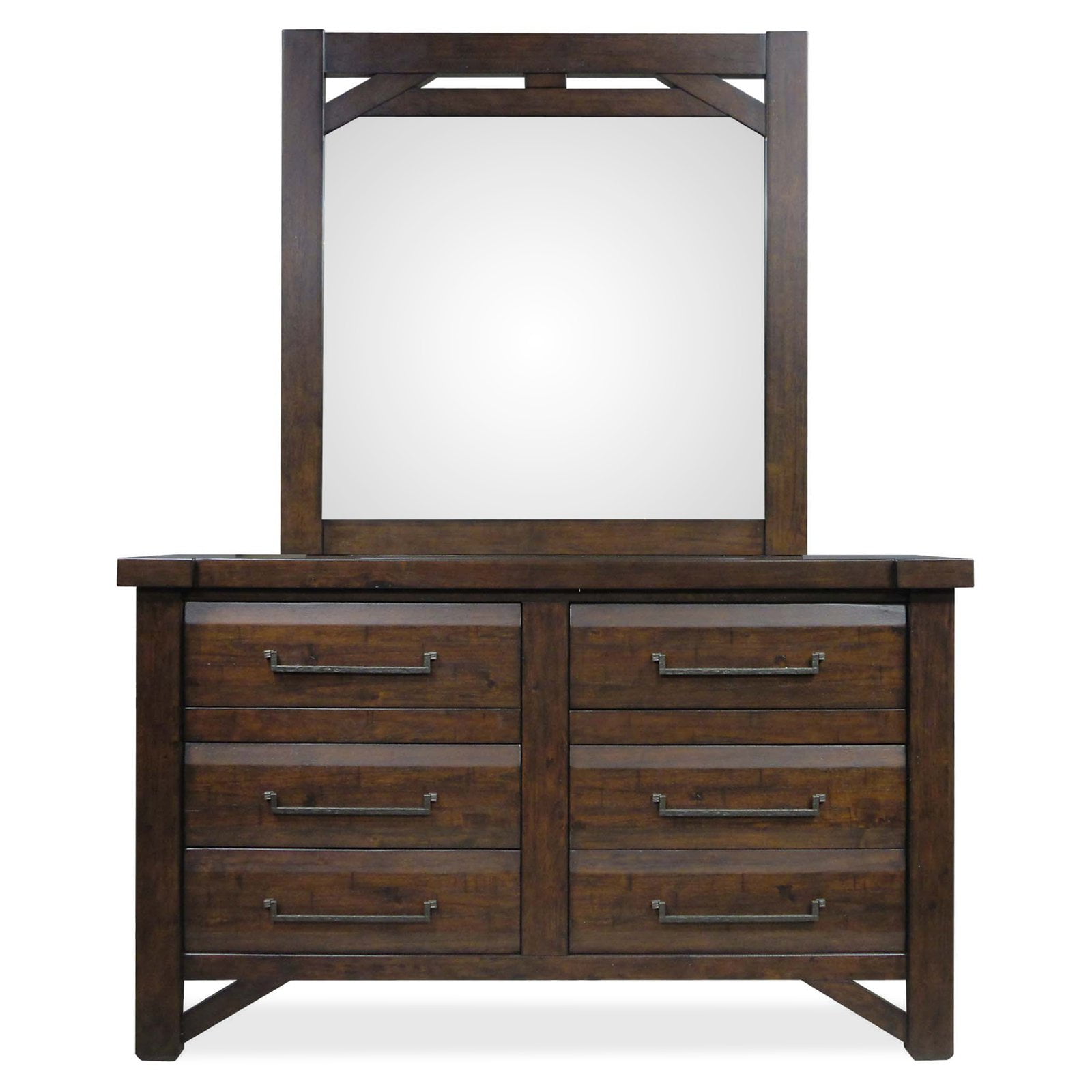 Steve Silver Co. Timber 6 Drawer Dresser with Optional Mirror - Walmart.com