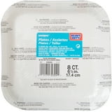 Square Paper Plates, 7 in, Silver Foil, 8ct - Walmart.com