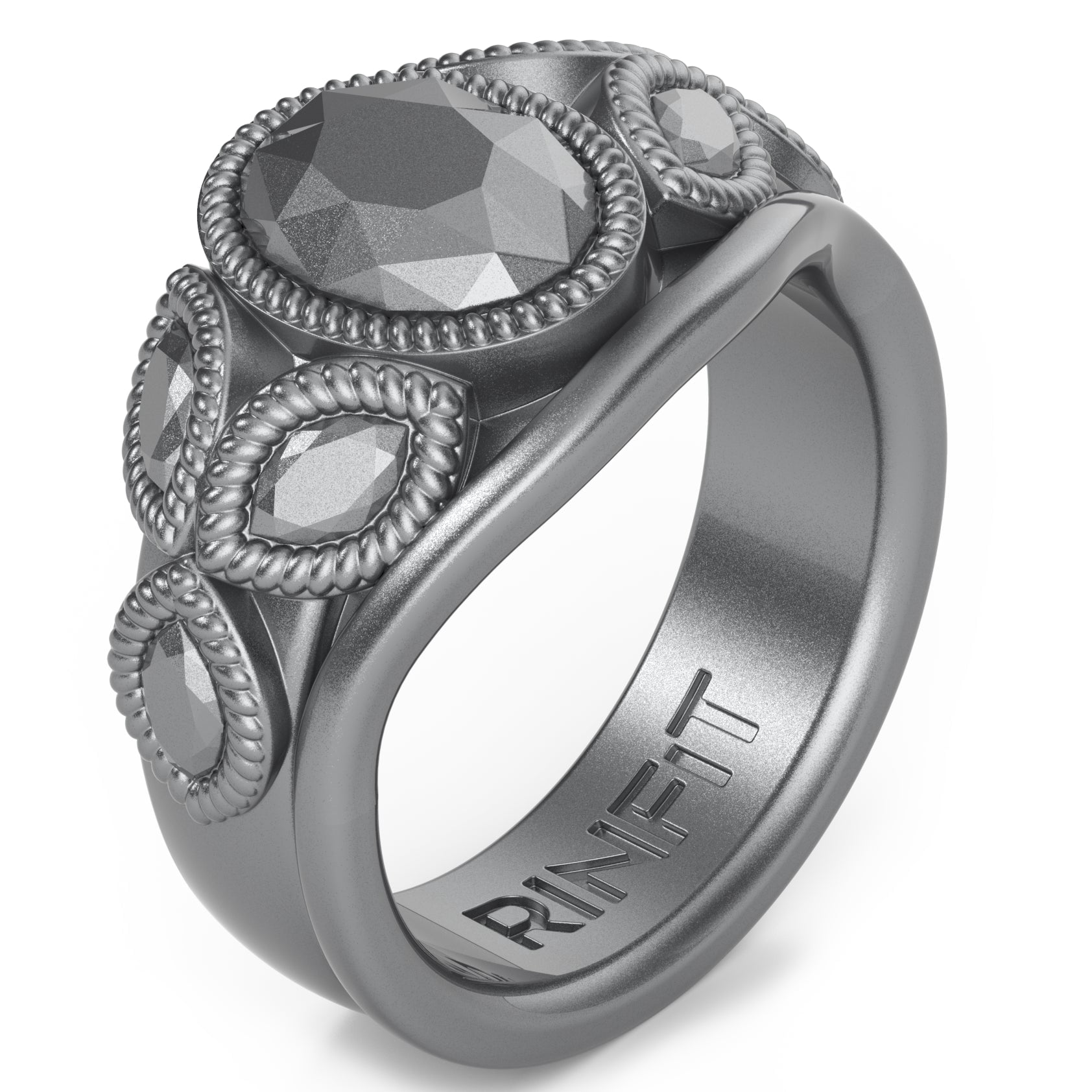 Rinfit Silicone Rings for Women - Female Wedding Rubber Bands - Oval ...