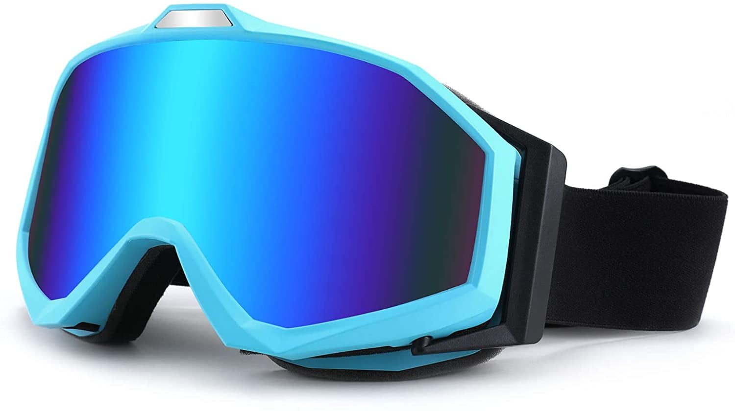 Vision Thick Frame Dual-Lens Snow Mirrored Goggles Anti-Fog OTG Winter ...