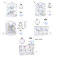 Set of 6 Elegant Meshes Ribbon Sphere Christmas Tree Sphere for Home ...
