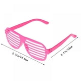 1 Pc Shutter Glasses Shades Eyeglasses, Neon Color Slotted Sunglasses ...