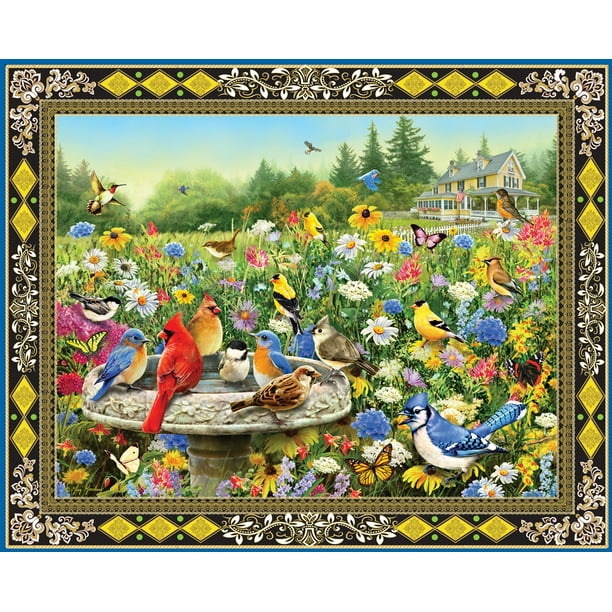Birds & Butterflies 1000 Piece Jigsaw Puzzle - Walmart.com