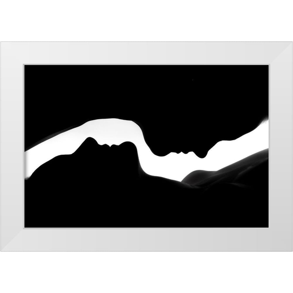 Lykke, Jan 32x23 White Modern Wood Framed Museum Art Print Titled - The ...