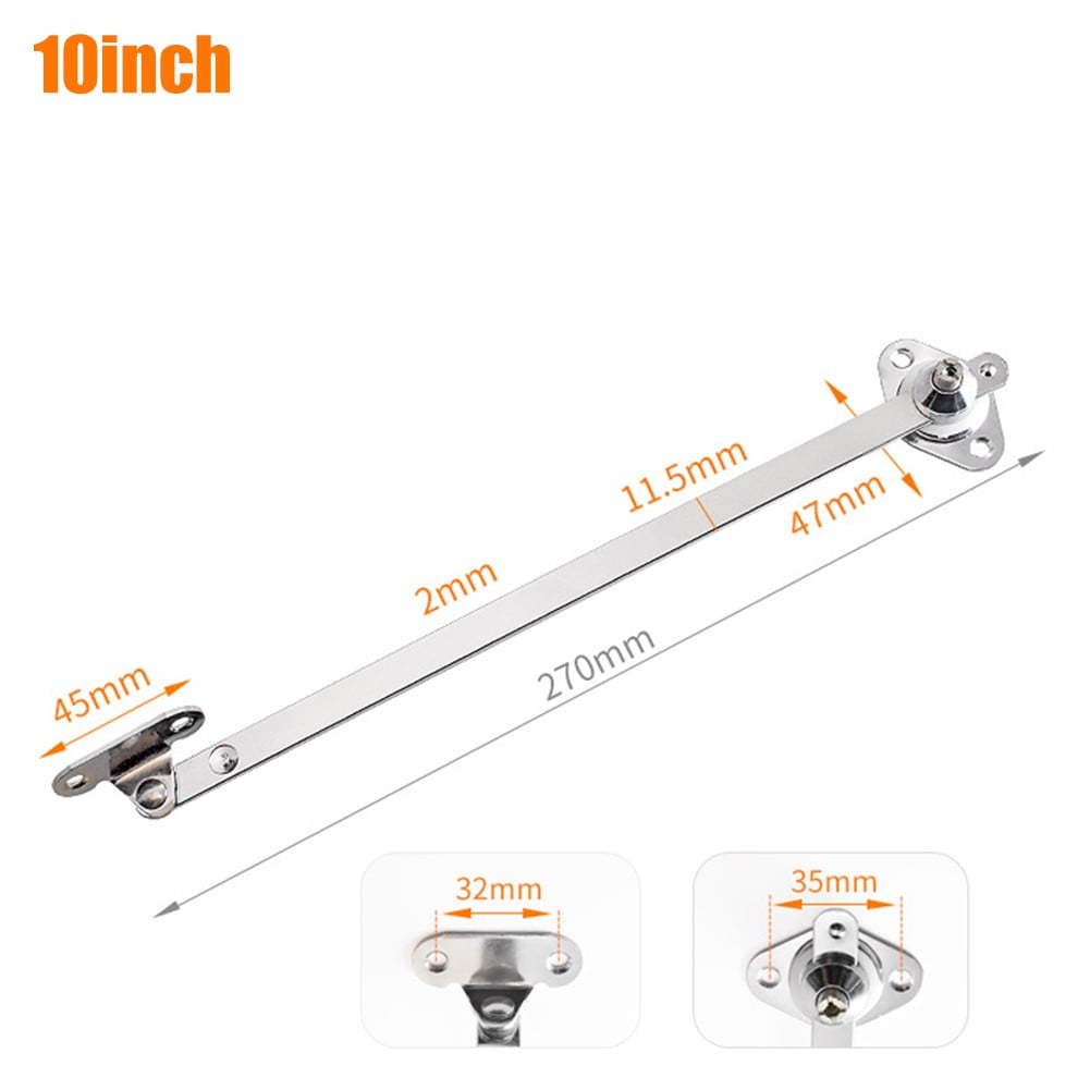 2PCS Cabinet Cupboard Door Flap Stay Hinge Down Drop Lid Support ...