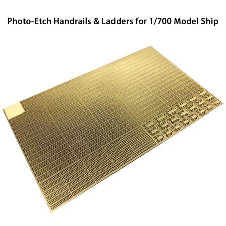 Photo-Etched Handrail Ladder Sheet for 1/700 Warship Model Ship Toy ...