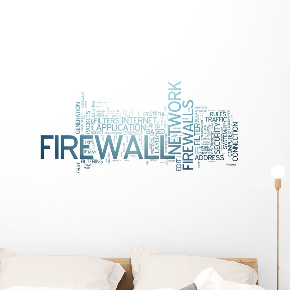 Firewall Wall Decal by Wallmonkeys Peel and Stick Graphic (36 in W x 26 ...