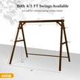 Winado Outdoor A-Frame Wooden Swing Frame Stand for 5FT Porch Swing ...