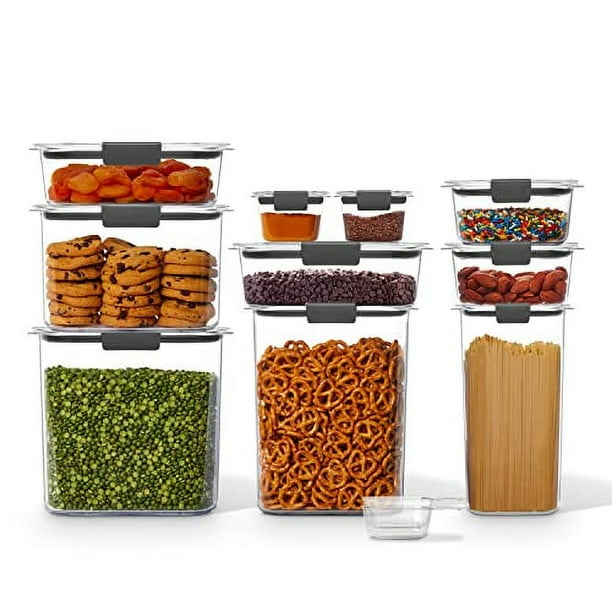 Rubbermaid Brilliance BPA Free Food Storage Containers with Lids ...