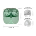 Fareti 3D Rose Ice Cube Mold, Ice Cube Trays for Freezer with Lid, 4 ...