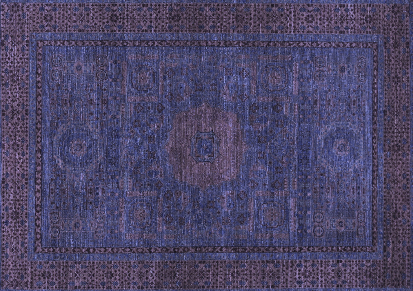 Ahgly Company Indoor Rectangle Abstract Blue Modern Area Rugs, 2' x 4 ...