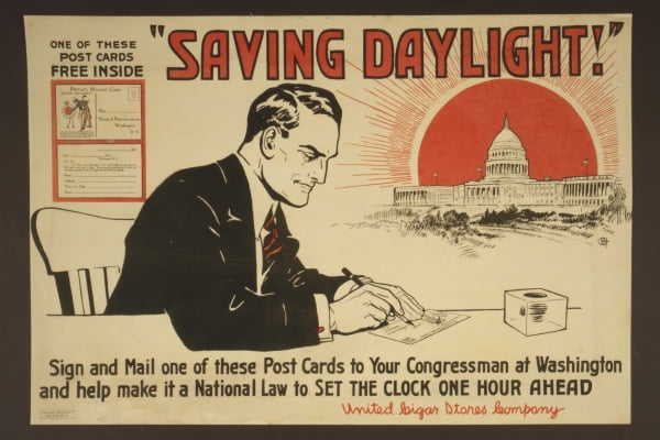 Print: Saving Daylight! Sign And Mail One Of These Post Cards To Your ...