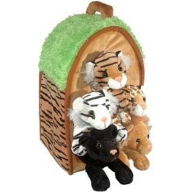 Plush Noah's Ark with Animals - Six (6) Stuffed Animals (Lion, Zebra ...