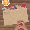 July 2019 - June 2020 Floral Kraft Mini Desk Pad Calendar - Walmart.com