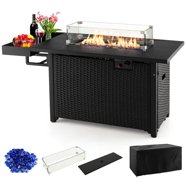 RADIATA 43" Aluminum Propane Fire Pit Table, 60,000 BTU Outdoor Gas ...