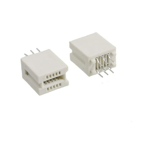 5 Pcs 10 Pin PCI AGP Slot Solder Socket Card Edge Connector Beige ...