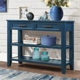 Cterwk 2 Drawers Console Table with 2 Shelves, 42" Wood Buffet ...