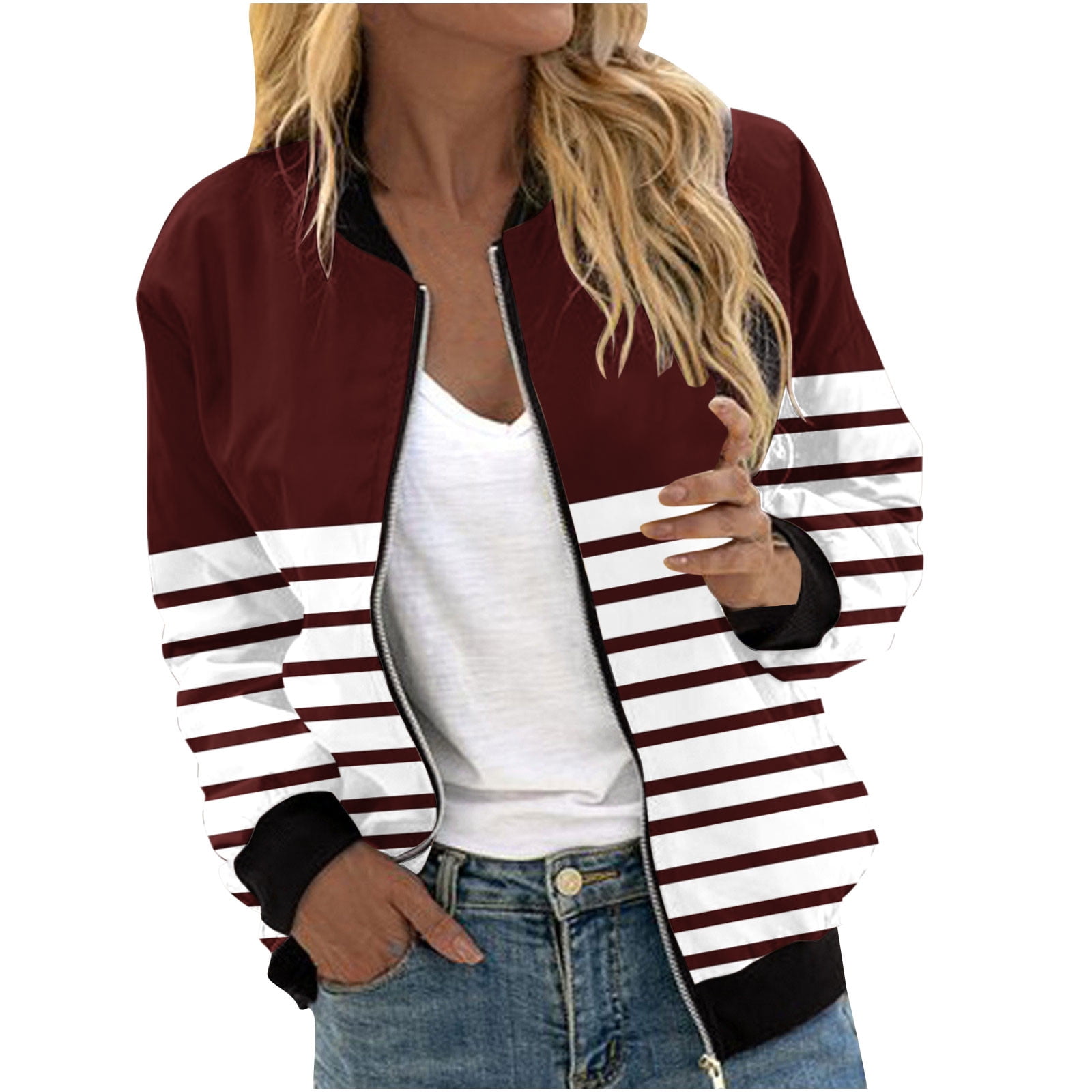 Click here for Pisexur Womens Jacket Windbreaker Jacket Plus Size... prices