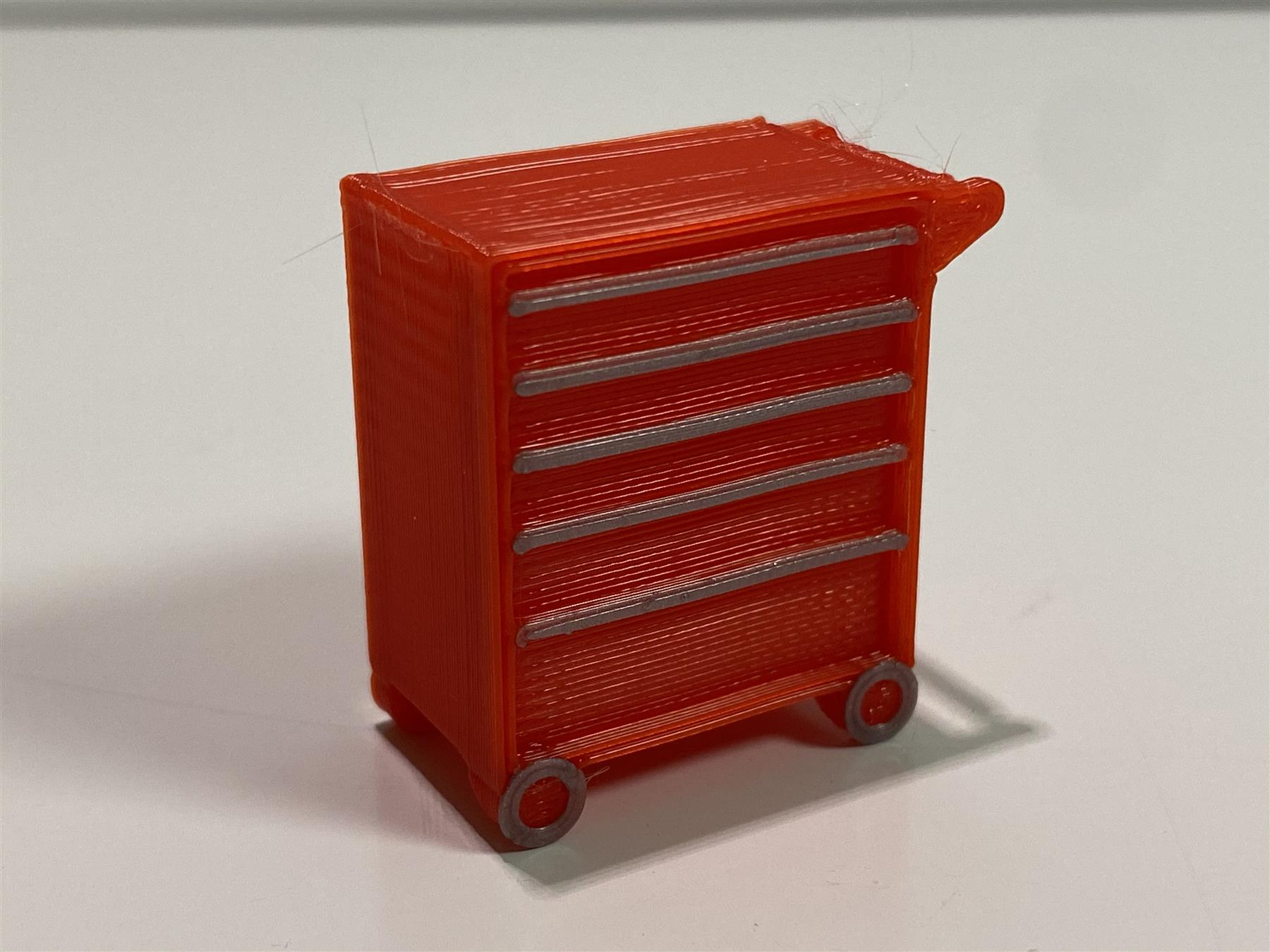 Slot Car Trackside Scenery Roller Tool Chest Small Red 1:32 Scale WASP ...