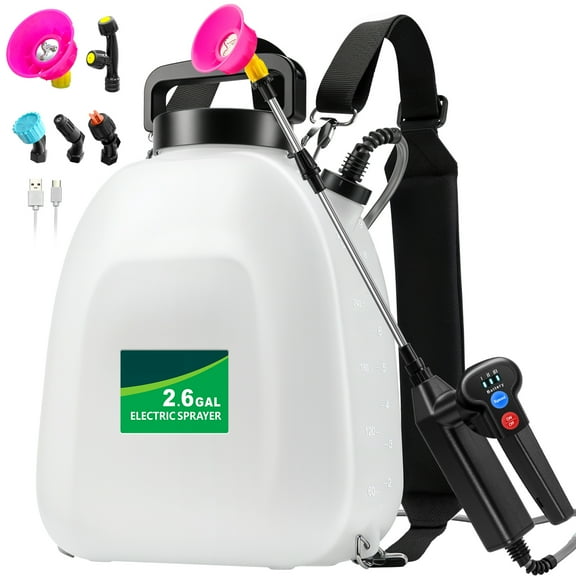 SideKing 3.2 Gallon Battery Powered Sprayer, Electric Backpack Garden ...