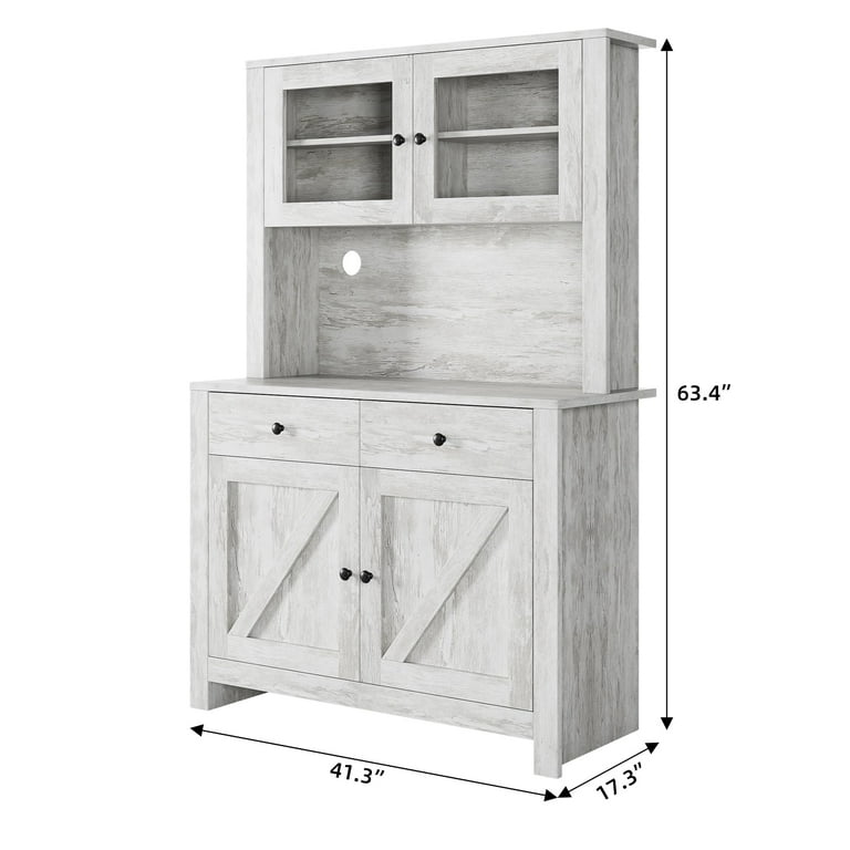 Modern Kitchen Pantry Storage Cabinet with Adjustable Shelves Microwave Stand Drawers Doors Walmart