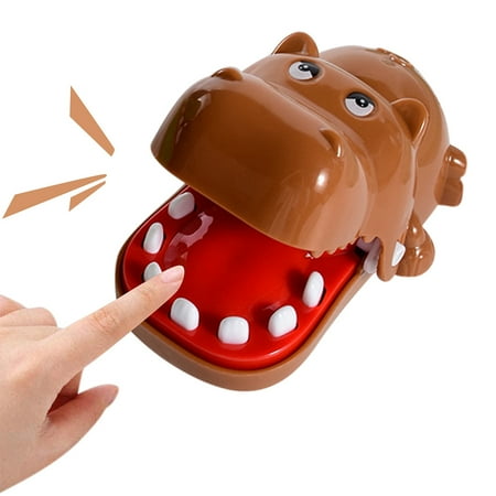 Baby Kids Large Mouth Hippopotamus Bite Finger Game Funny Toy Children ...