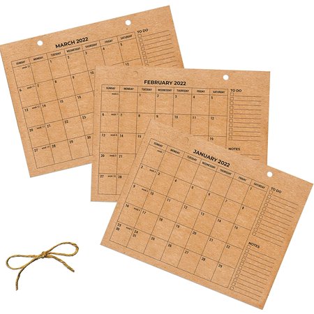 Rustic Wall Calendar from January 2021 Through December 2021 - Сraft ...