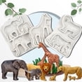 CEORPER Jungle Mousse Silicone Mold Fondant Cake Border Moulds ...
