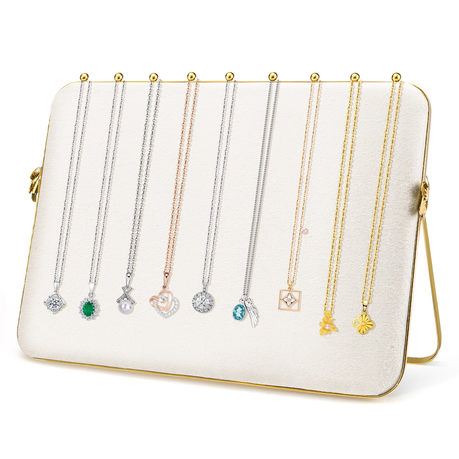 Click here for Betinyar 1 Pack Necklace Display Stands With Velve... prices