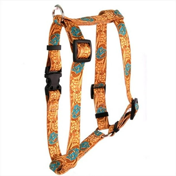 Yellow Dog Design H-LRT104XL Leather Rose Teal Roman Harness - Extra ...