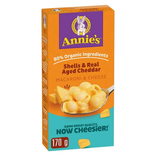 Annie's Shells & Real Aged Cheddar Macaroni & Cheese, kids meals, 170 g ...