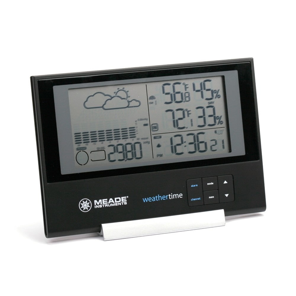 Meade Instruments Slim Line Personal Weather Station with Atomic Clock ...