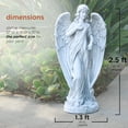 Alpine Corporation 31 inches Outdoor Angel Statue for Garden, Stone ...