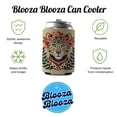 Leopard Head Floral Flowers Drink Beer Soda Insulated Sleeve Holder Can ...