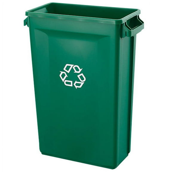 Saddle Basket Recycling Bin, Rectangular, Black | Bundle of 5 Each ...